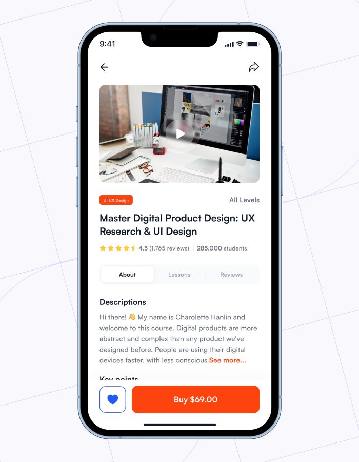 Learn Ease - Flutter Online Education Learning App Template | Educational Course App | Ui Kit by ...